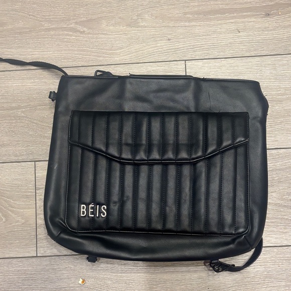 BEIS | Bags | Beis Quilted Black Messenger Bagbackpack | Poshmark